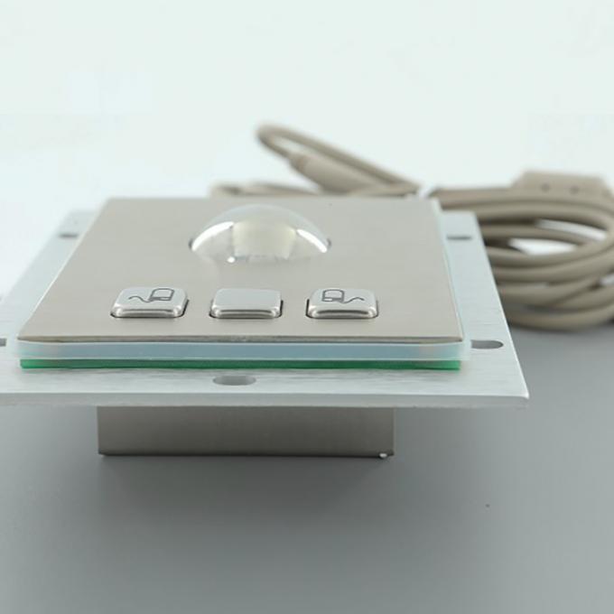 IP65 Waterproof Stainless Steel Industrial Optical Trackball Mouse