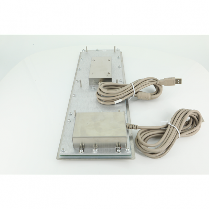 Panel Mounting IP65 QWERTY Industrial Keyboard With Touchpad Stainless ...