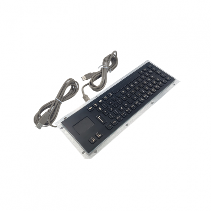 Ip65 Stainless Steel Black Metal Keyboard With Touchpad Self Service ...