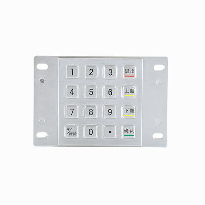 304 Stainless Steel ATM Machine Pin Pad Payment Kiosk IP65 Encrypted ...